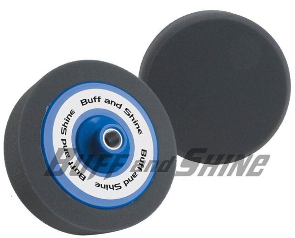 6″ Black Foam Pad with High-Speed Polisher Mount – 4heed